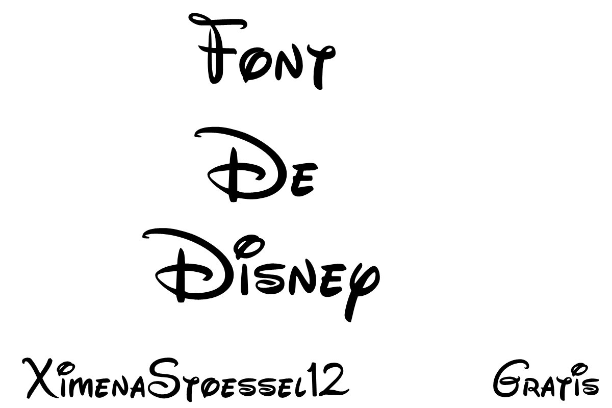 Font de Disney by XimenaStoessel12 on DeviantArt