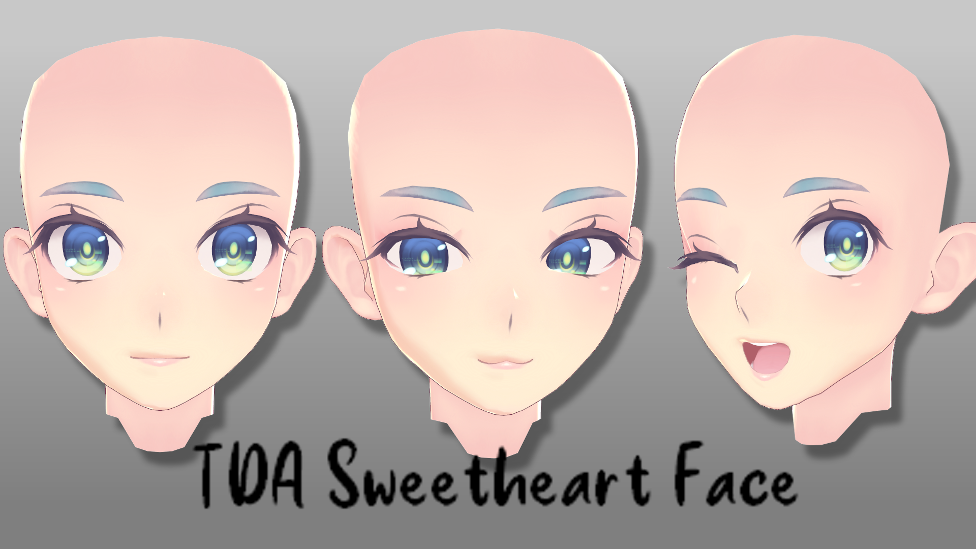 TDA Face Edit - Sweetheart Face DL by HaloMMD on DeviantArt