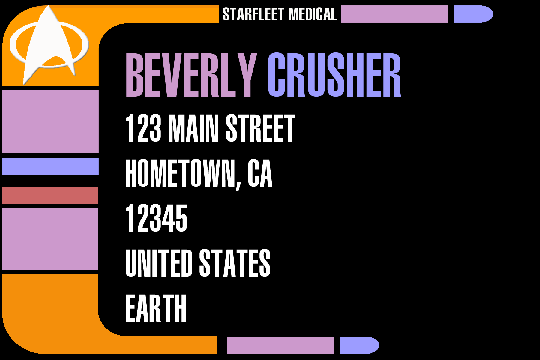 Excelsior Star Trek Lcars Terminal