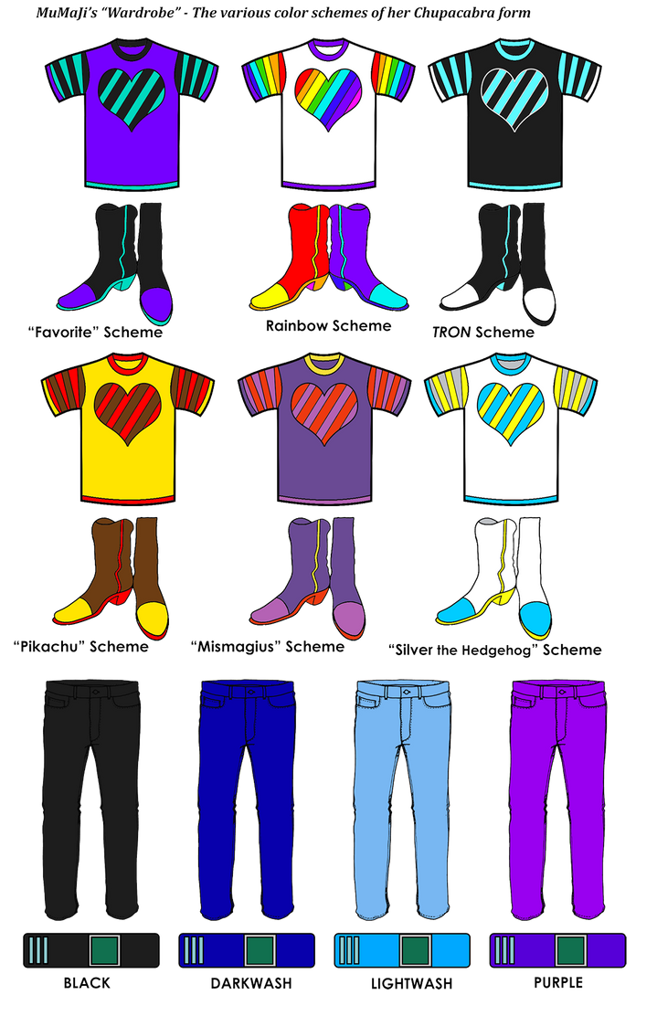MMJ Color Sheet by Emmajh97 on DeviantArt