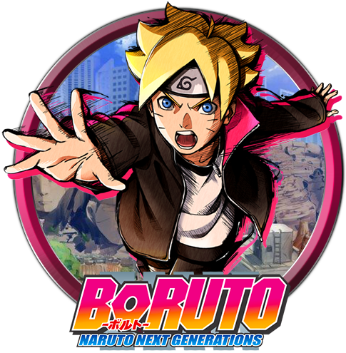 Naruto circle icon 03 (magenta boruto) by Dezzidia on DeviantArt