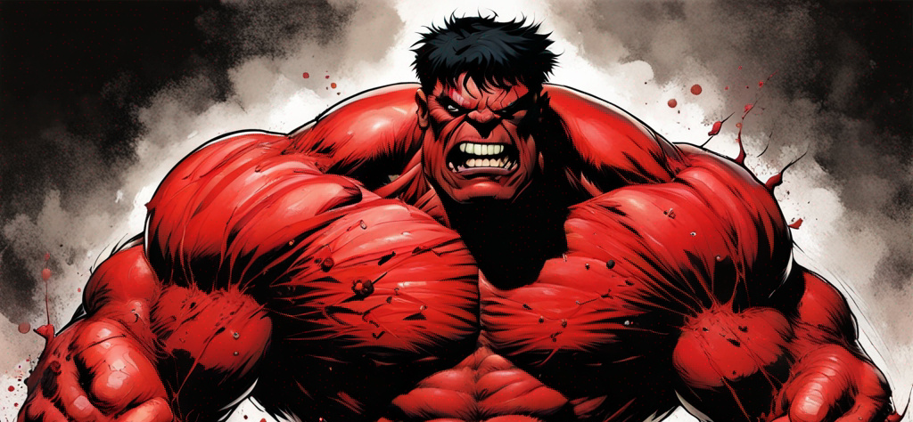 Red Hulk (Marvel) in the style of Simon Bisley art by TwinSix1973 on ...