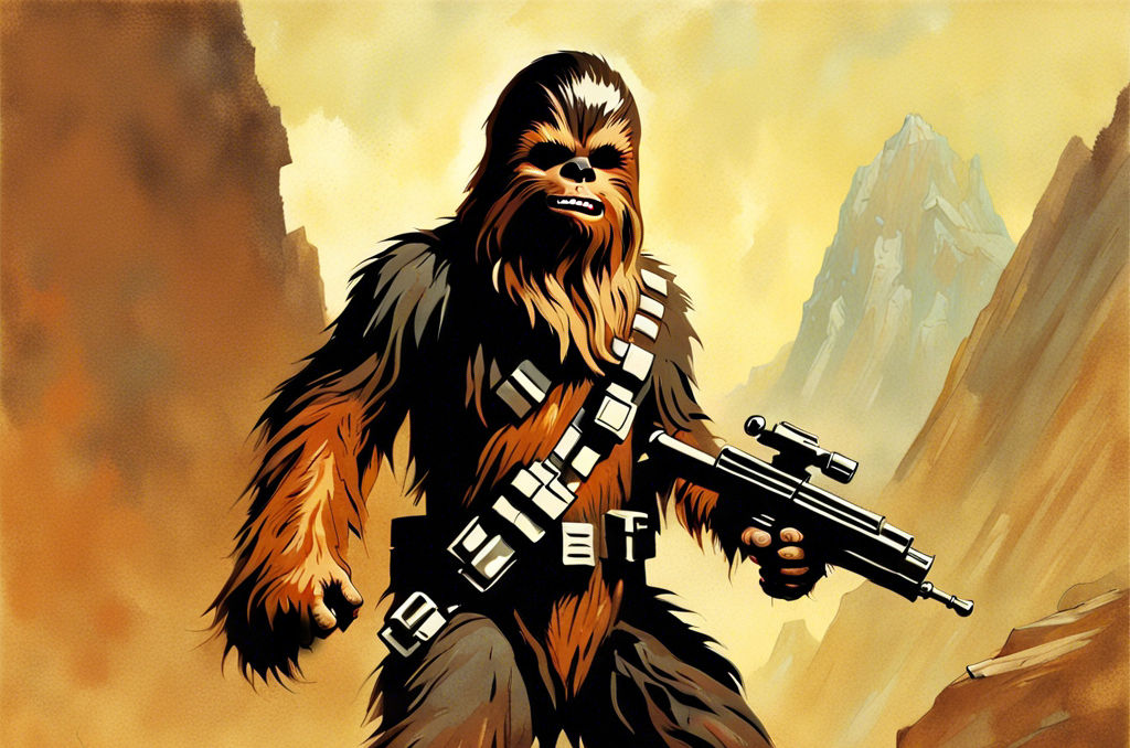 Chewbacca in the style of Frank Frazetta art by TwinSix1973 on DeviantArt