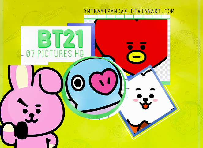 Pack Png 144 // BT21 by XMinamiPandaX on DeviantArt