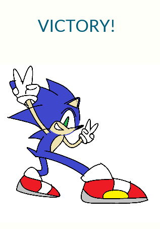 sonics victory by sonicmathews on DeviantArt