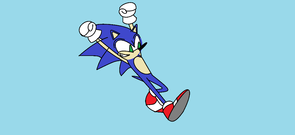 sonic air kick by sonicmathews on DeviantArt