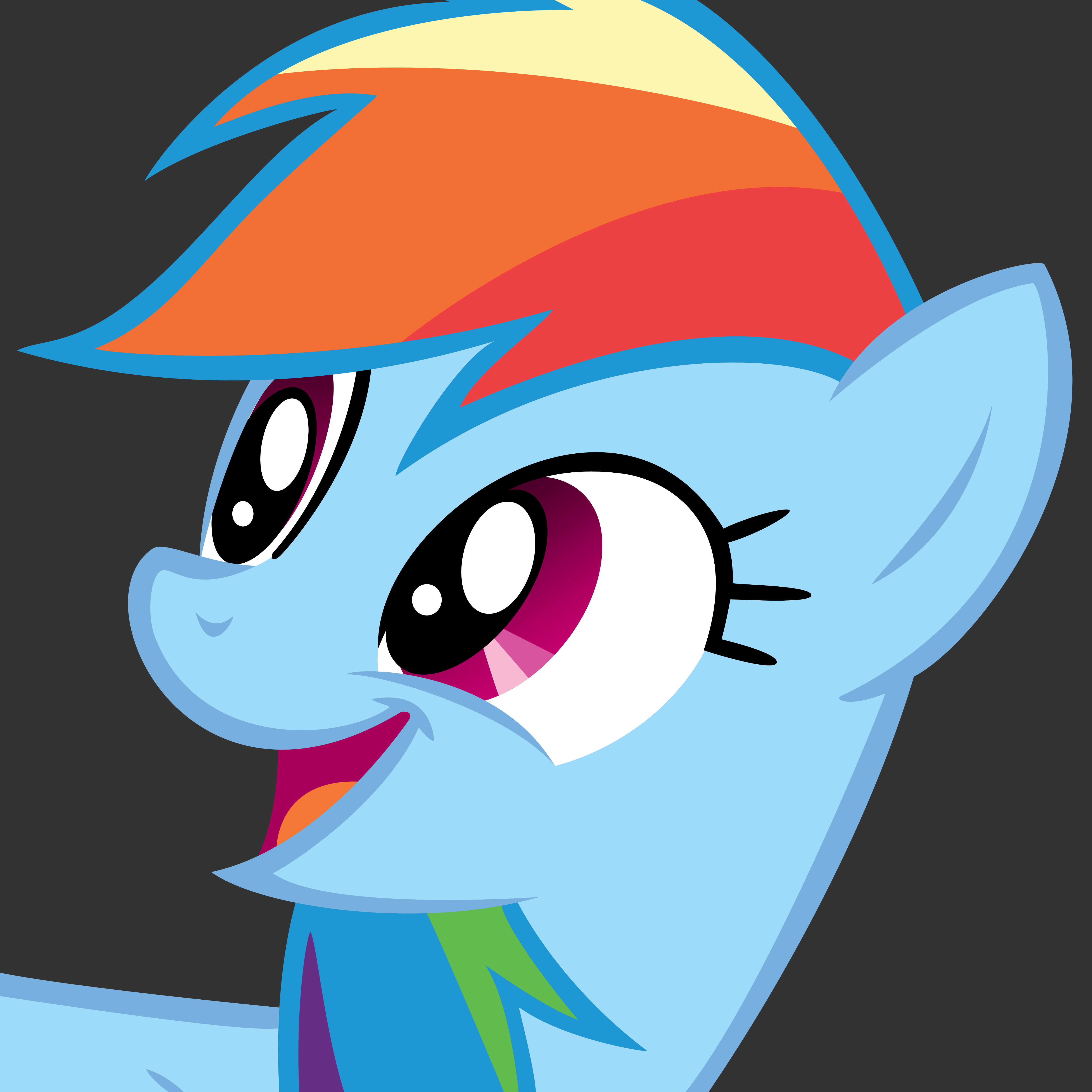 Rainbow Dash Happy Vector by danspy1994 on DeviantArt