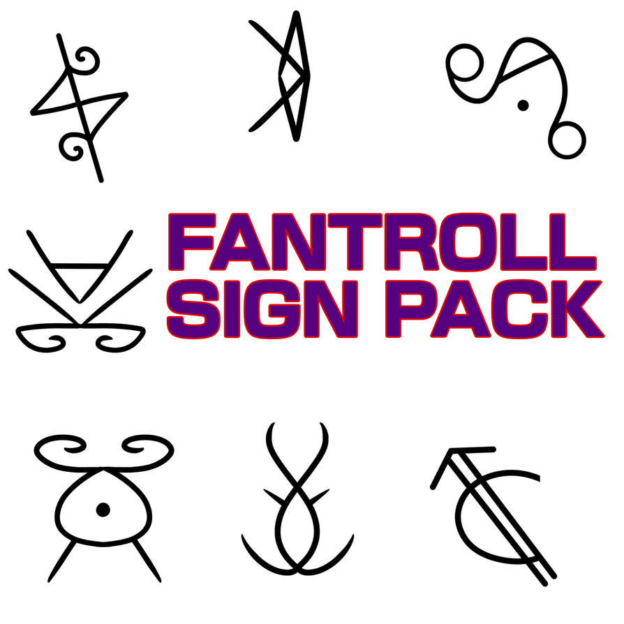Fantroll Sign Pack by cherri-z on DeviantArt