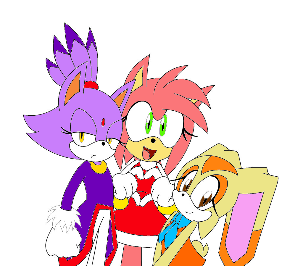 Cream, Blaze and Amy by LouisEugenioJR on DeviantArt