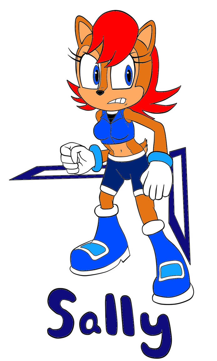 Sally Line Art Colored by LouisEugenioJR1990 on DeviantArt