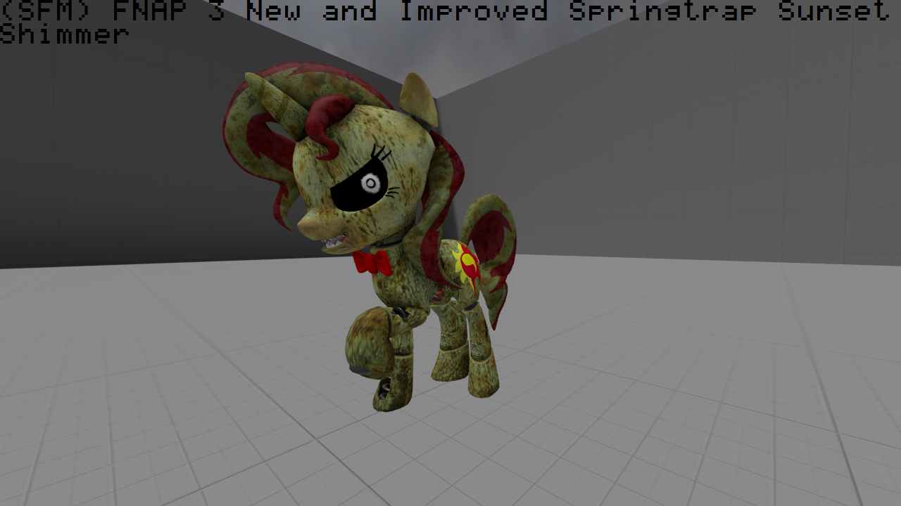 (SFM) FNAP 3 Springtrap Sunset Shimmer (DL) by frechdachs971 on DeviantArt