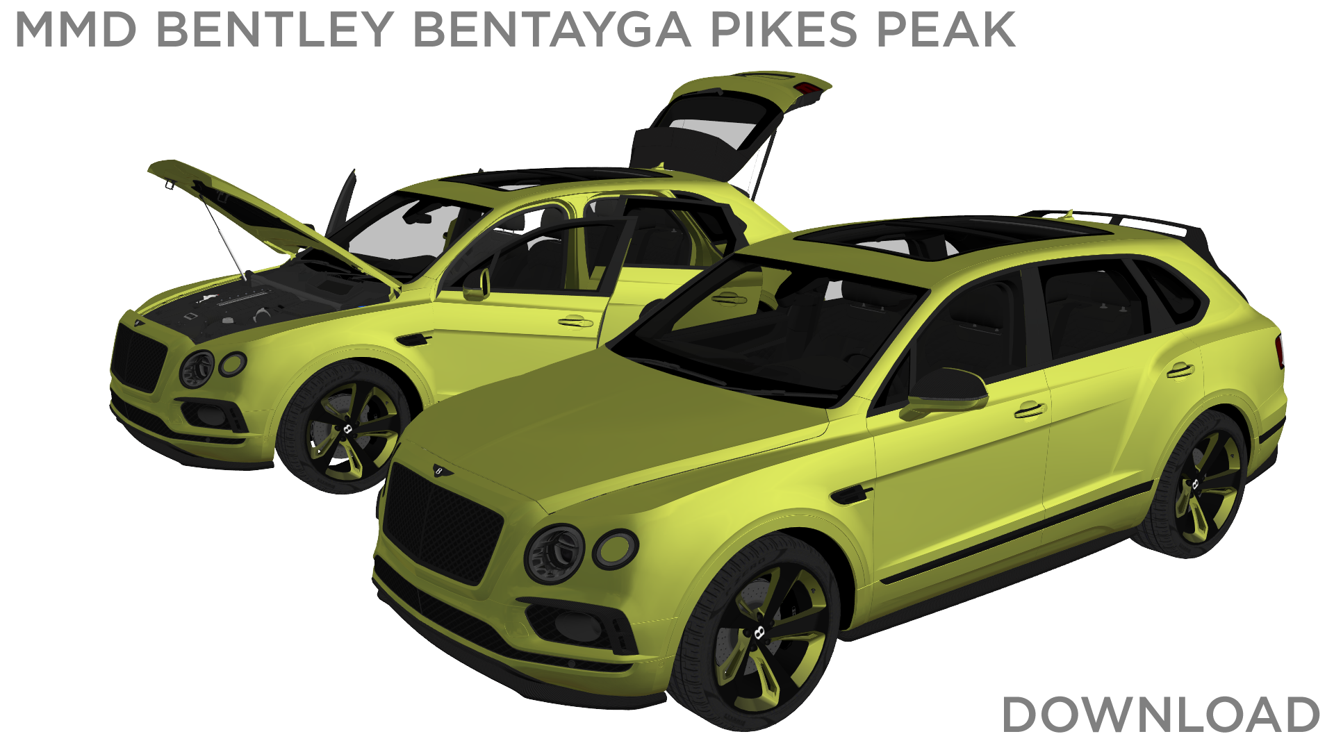 MMD Bentley Bentayga Pikes Peak DL by MaeveSterling on DeviantArt