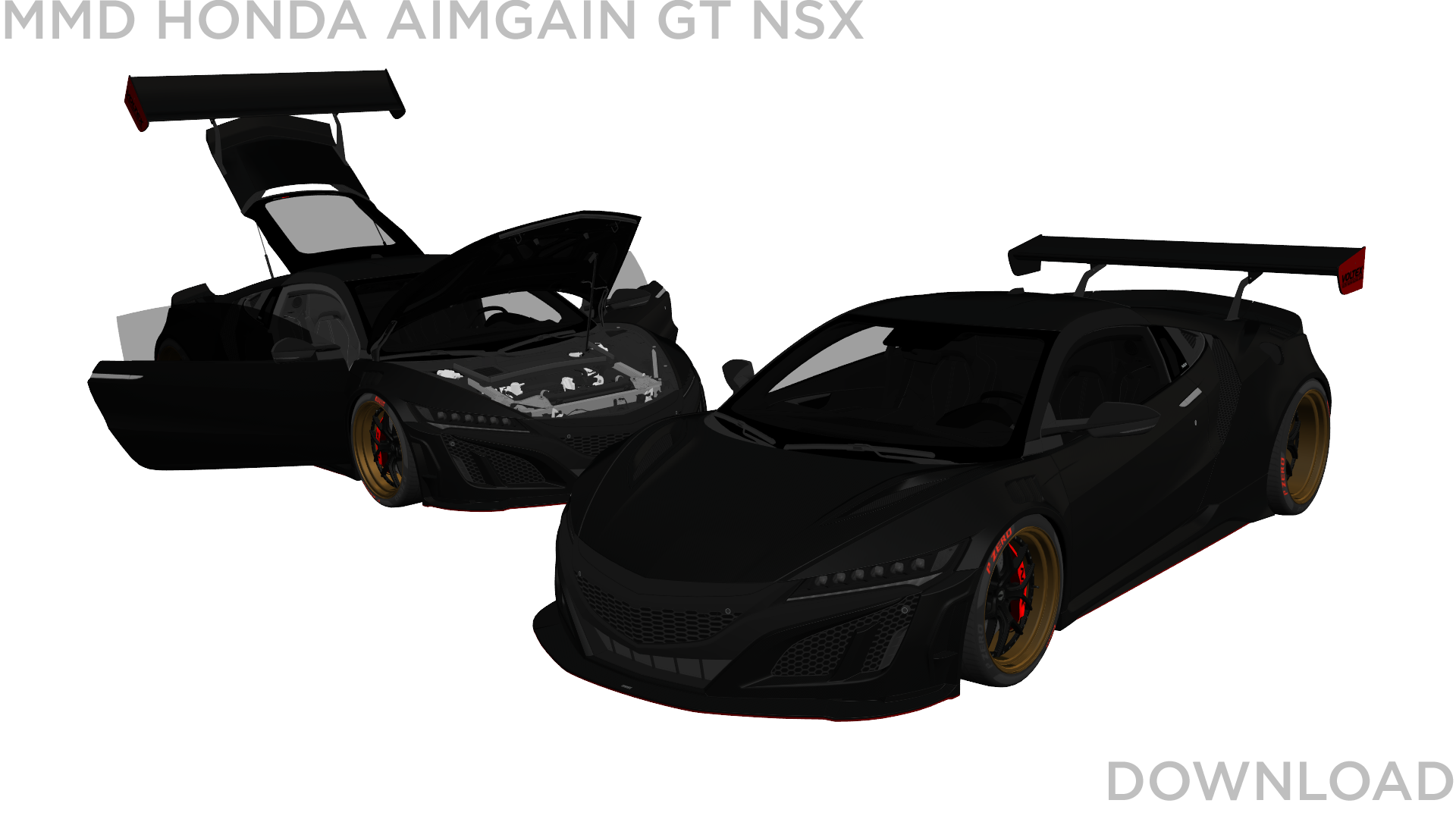 MMD Honda AIMGAIN GT NSX DL by MaeveSterling on DeviantArt
