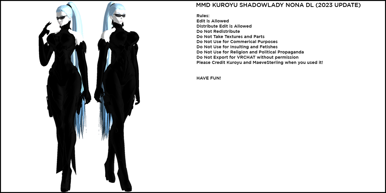 MMD Shadowlady Nona Ver 3.50 DL by MaeveSterling on DeviantArt