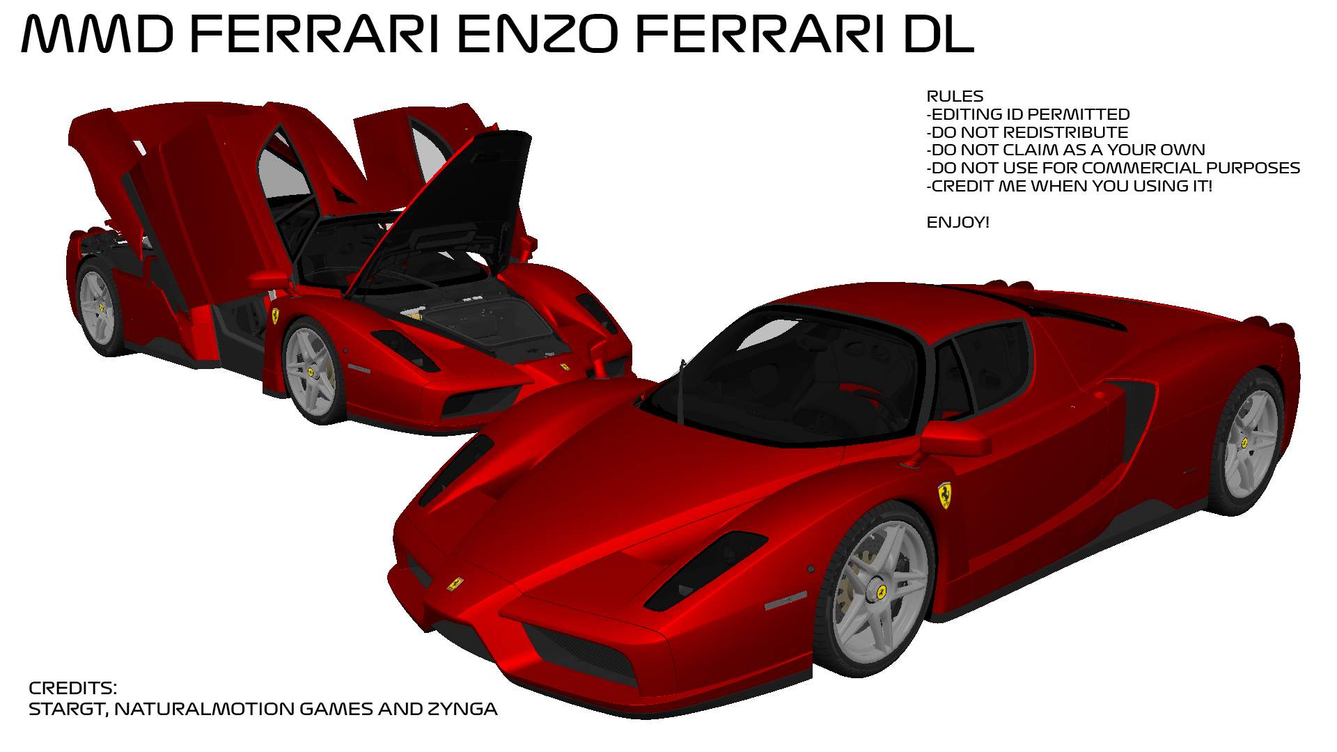 MMD Ferrari Enzo Ferrari DL by MaeveSterling on DeviantArt