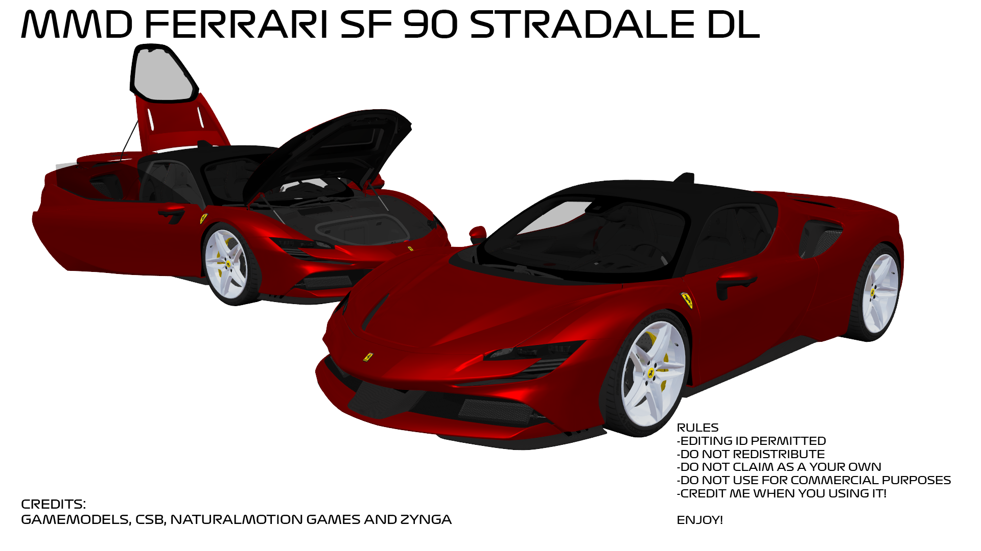 MMD Ferrari SF90 Stradale DL by MaeveSterling on DeviantArt