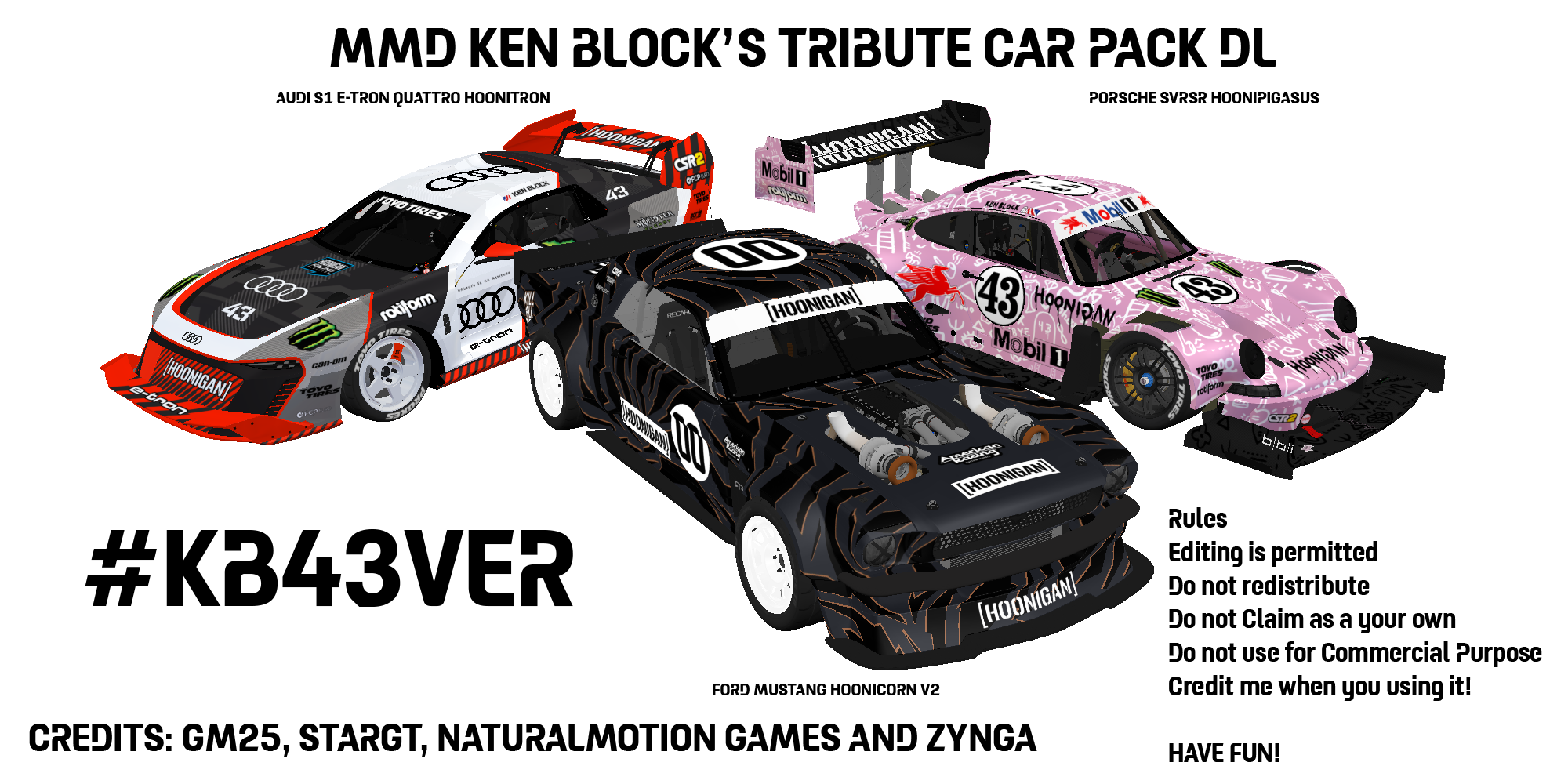 MMD Ken Block's Tribute Car Pack DL by MaeveSterling on DeviantArt