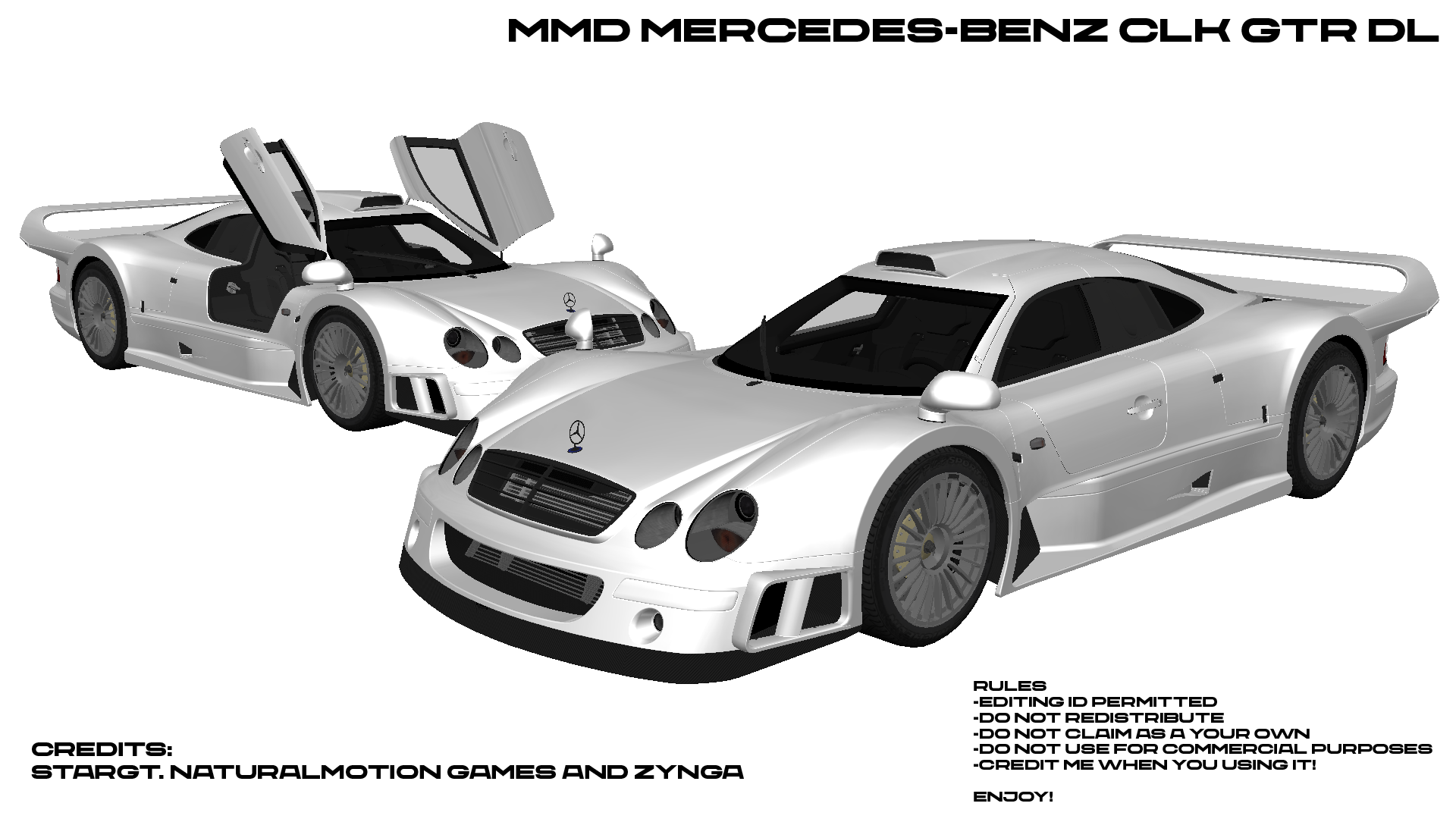 MMD Mercedes Benz CLK GTR DL by MaeveSterling on DeviantArt