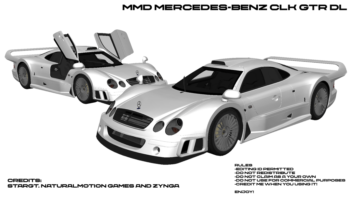 MMD Mercedes Benz CLK GTR DL by MaeveSterling on DeviantArt
