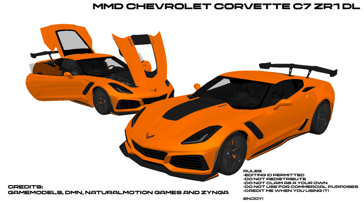 MMD Chevrolet Corvette C7 ZR1 DL by MaeveSterling on DeviantArt
