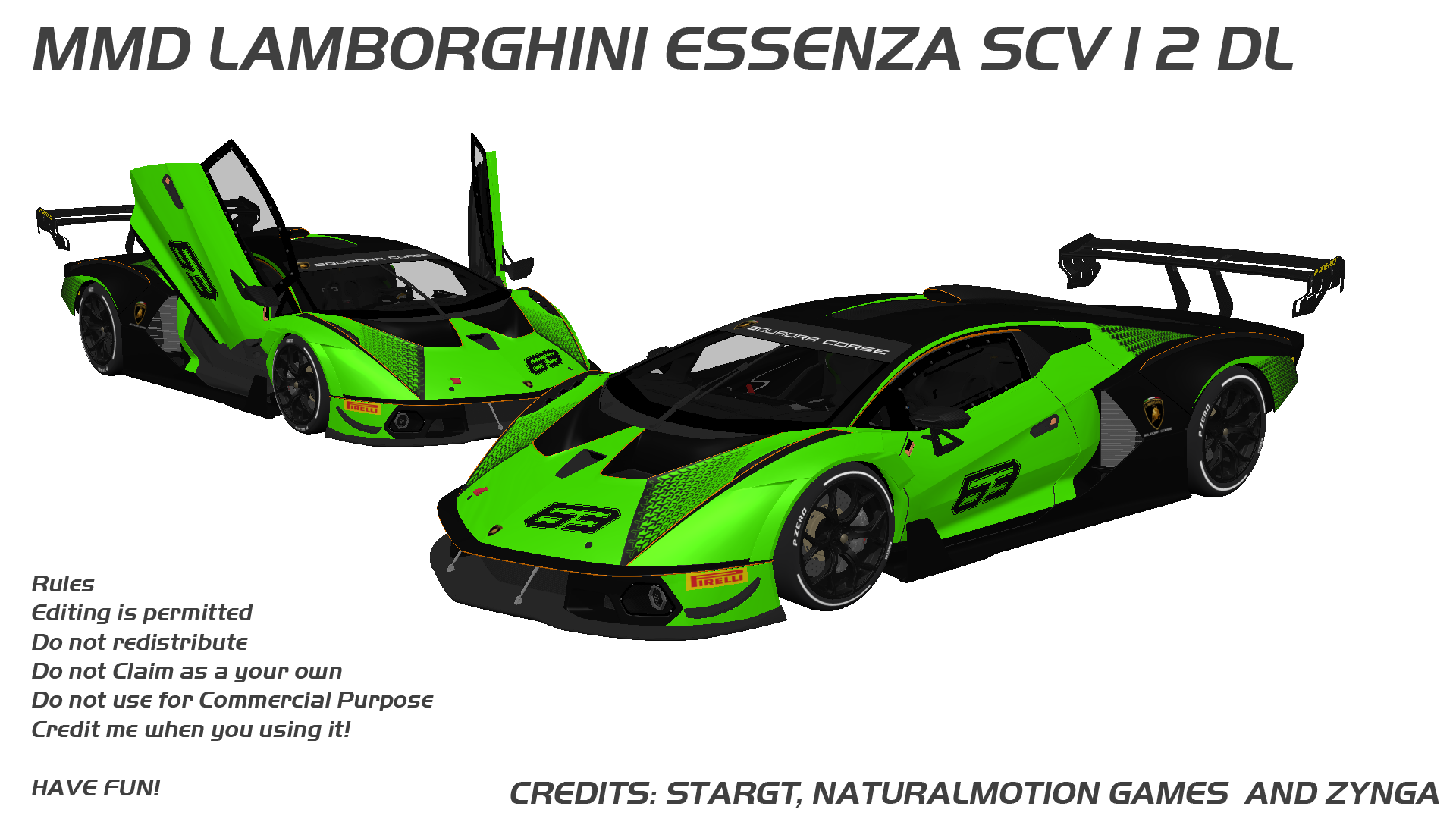 MMD Lamborghini Essenza SCV12 DL by MaeveSterling on DeviantArt