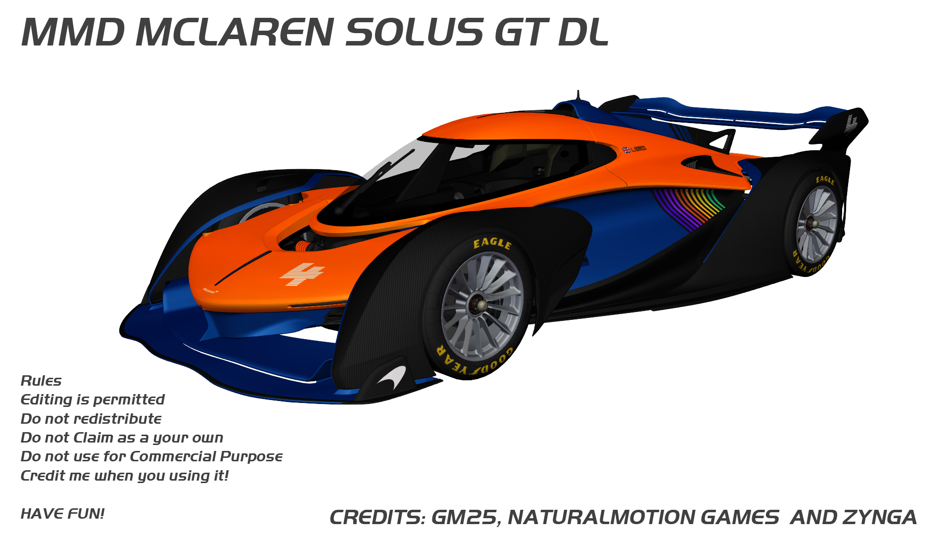MMD McLaren Solus GT DL by MaeveSterling on DeviantArt