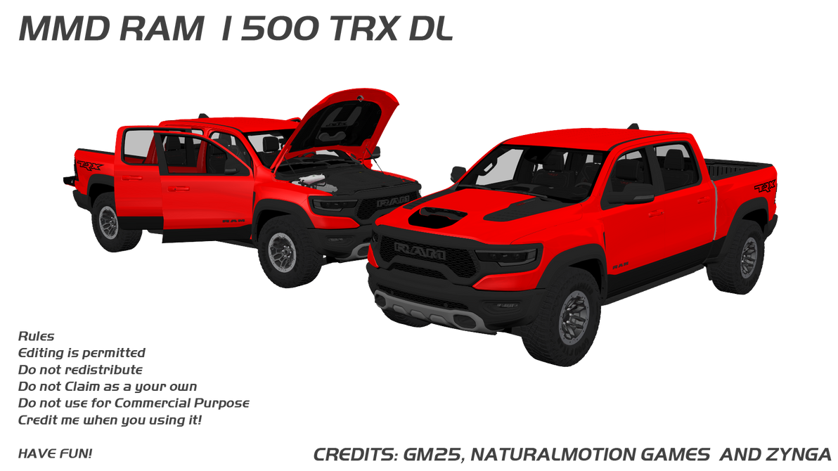 MMD RAM 1500 TRX DL by MaeveSterling on DeviantArt