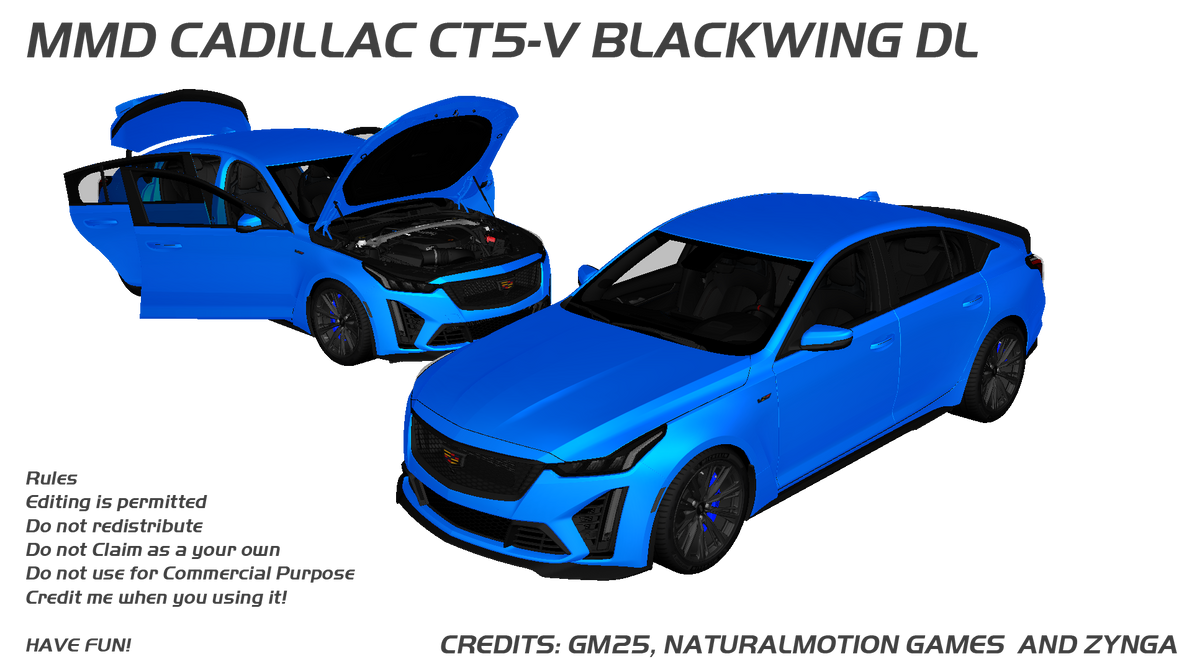 MMD Cadillac CT5-V Blackwing DL by MaeveSterling on DeviantArt