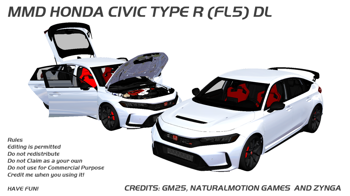 MMD Honda Civic Type R (FL5) DL by MaeveSterling on DeviantArt