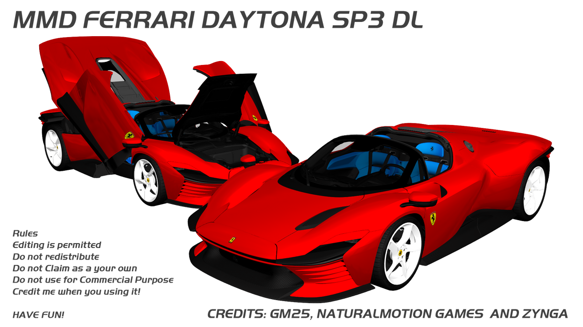 MMD Ferrari Daytona SP3 DL by MaeveSterling on DeviantArt