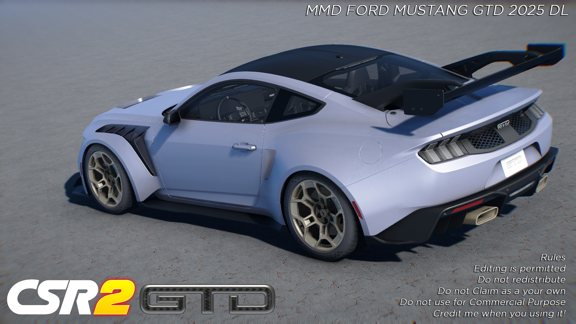 MMD Ford Mustang GTD 2025 DL by MaeveSterling on DeviantArt