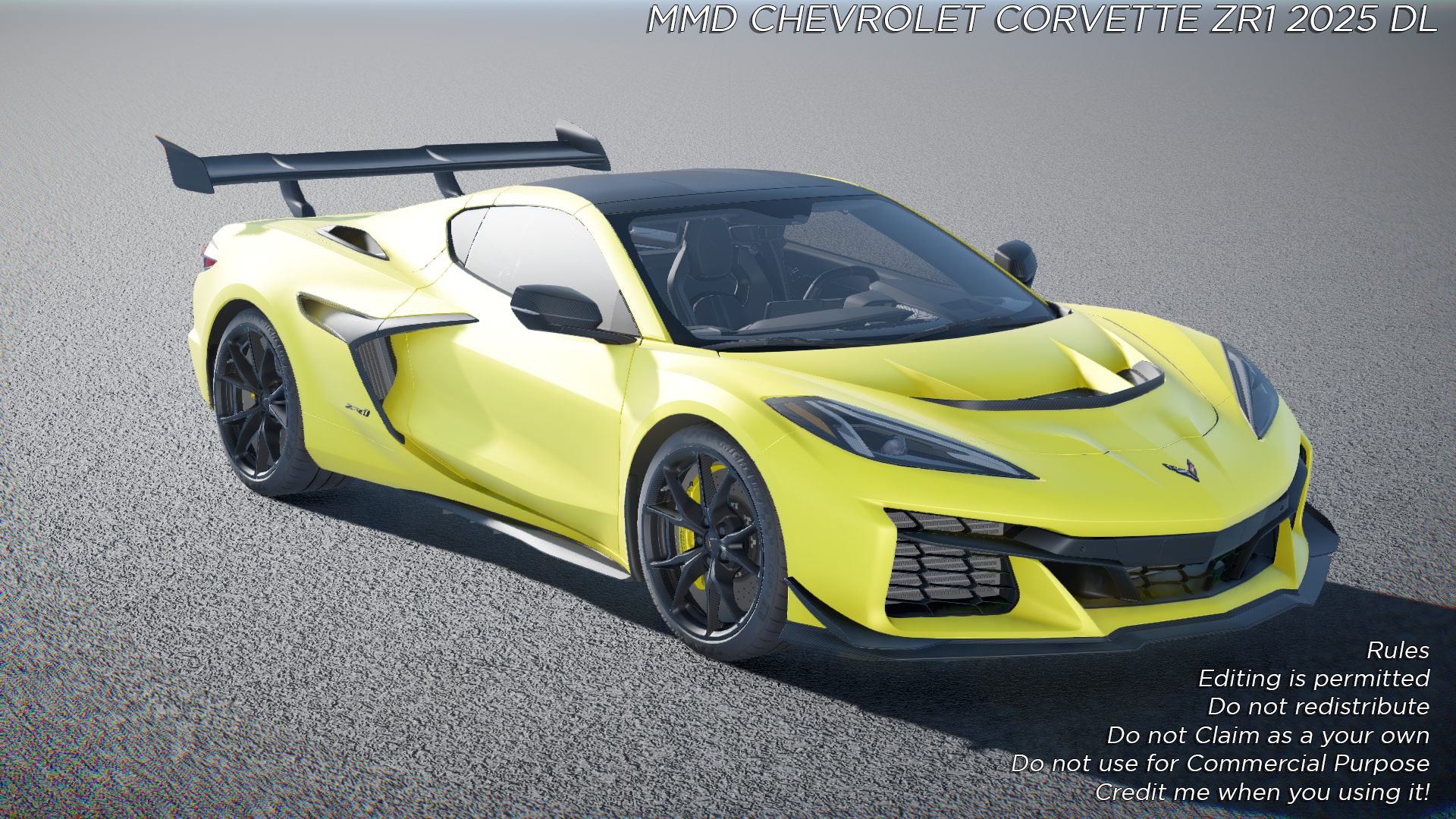 MMD Chevrolet Corvette ZR1 2025 DL by MaeveSterling on DeviantArt