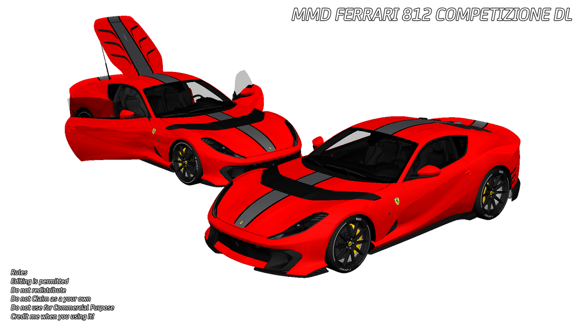 MMD Ferrari 812 Competizione DL by MaeveSterling on DeviantArt