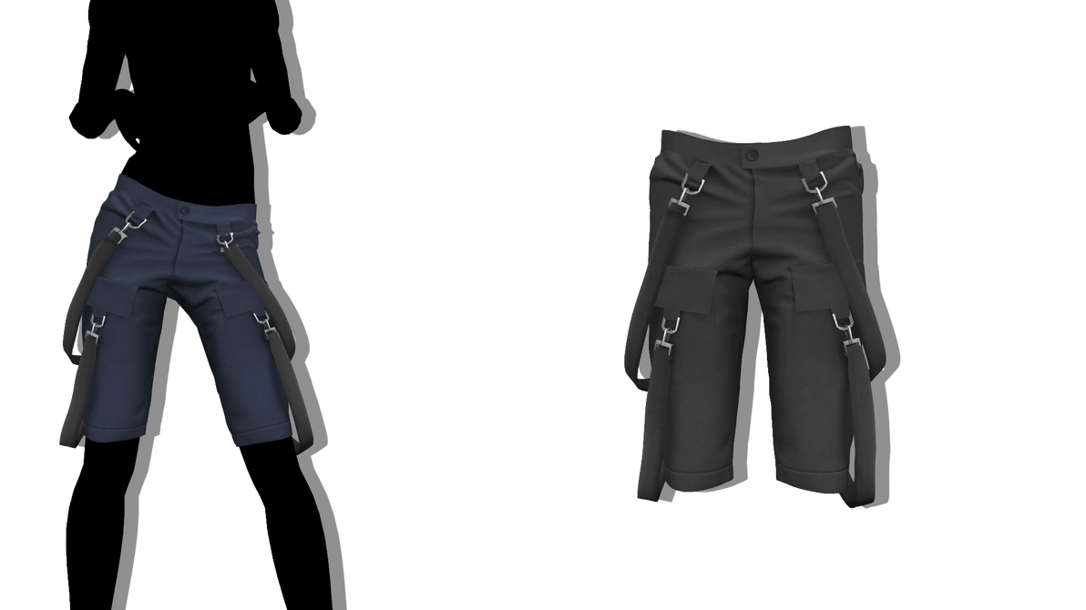 MMD - Sims 4 Strap Cargo Shorts by fake-n-true on DeviantArt