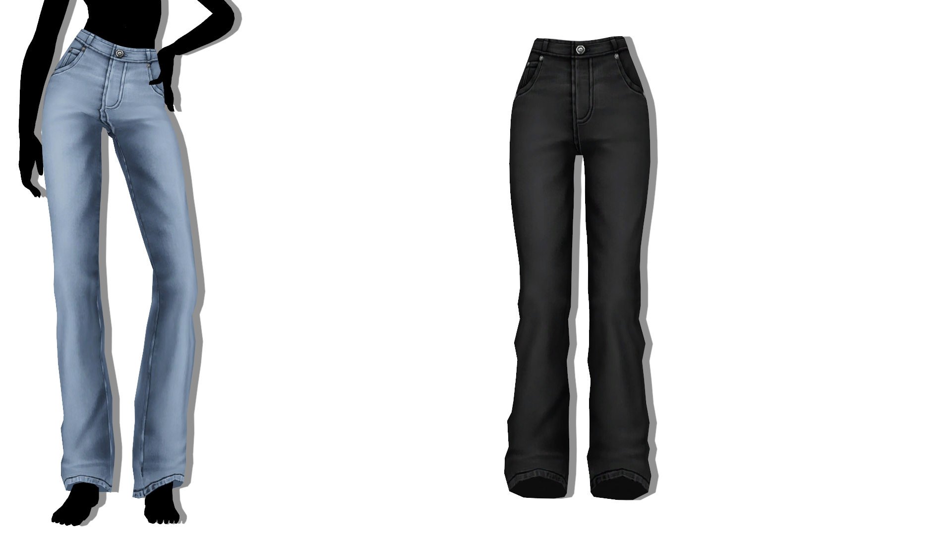 MMD - Sims 4 AxA - Chloe Jeans Denim by fake-n-true on DeviantArt
