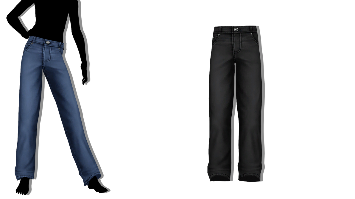 MMD - Sims 4 AxA - Elijah Jeans - Denim by fake-n-true on DeviantArt