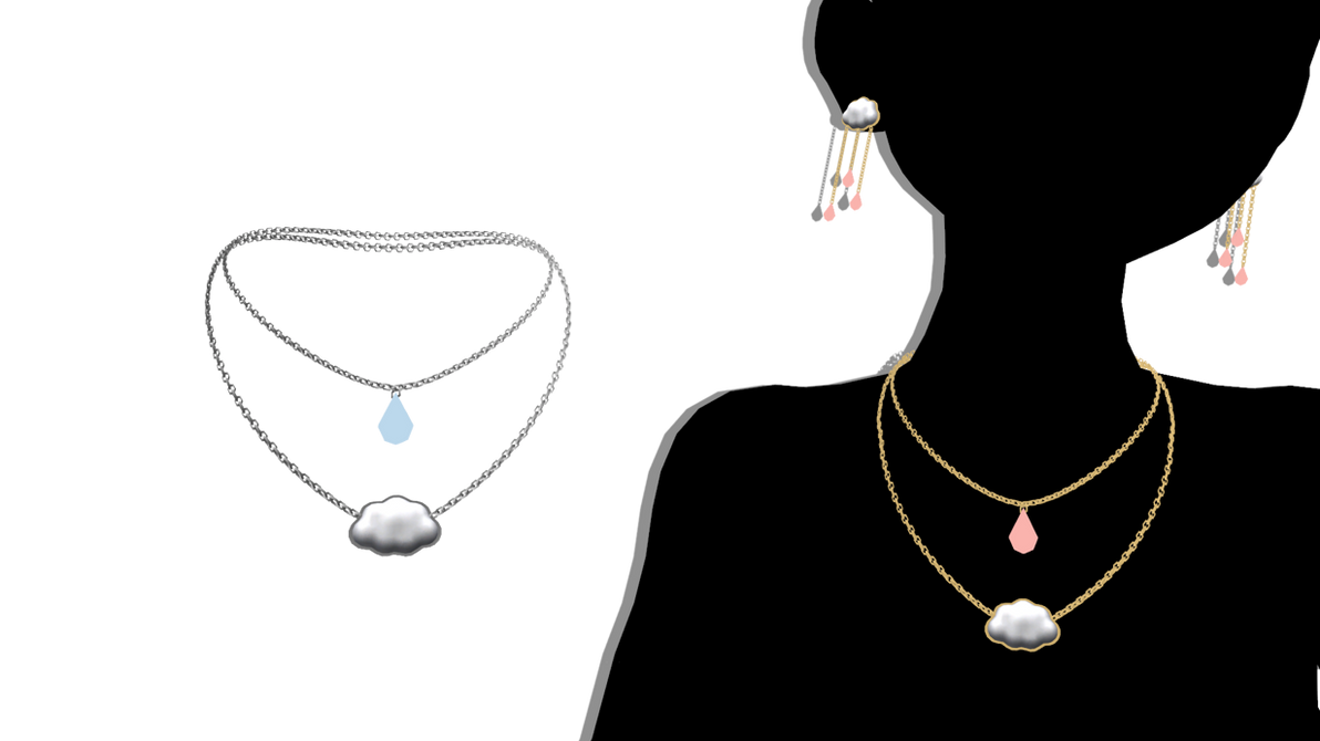 MMD - Sims 4 Raindrop Necklace by fake-n-true on DeviantArt