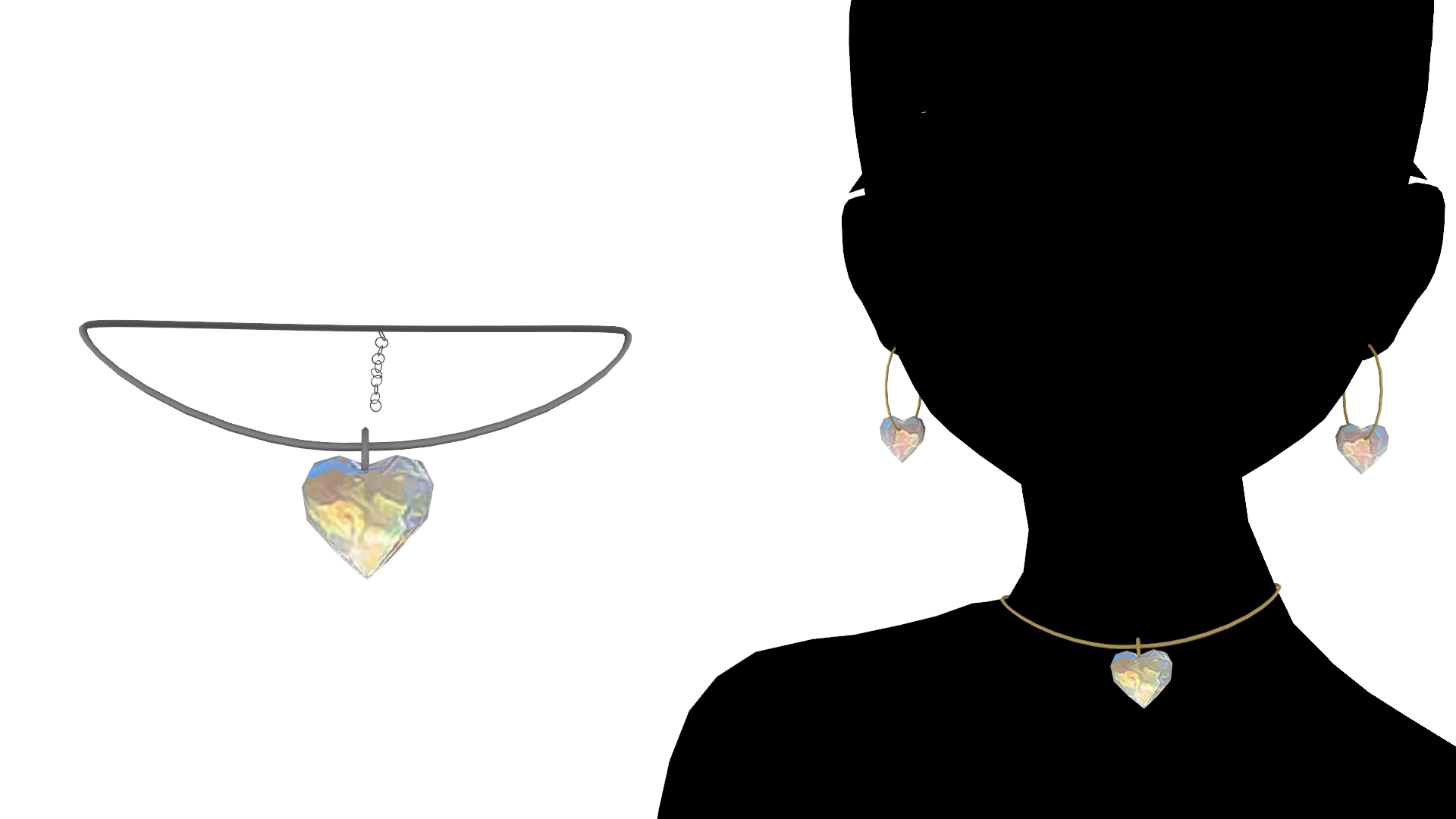 MMD - Sims 4 Heart Necklace by fake-n-true on DeviantArt