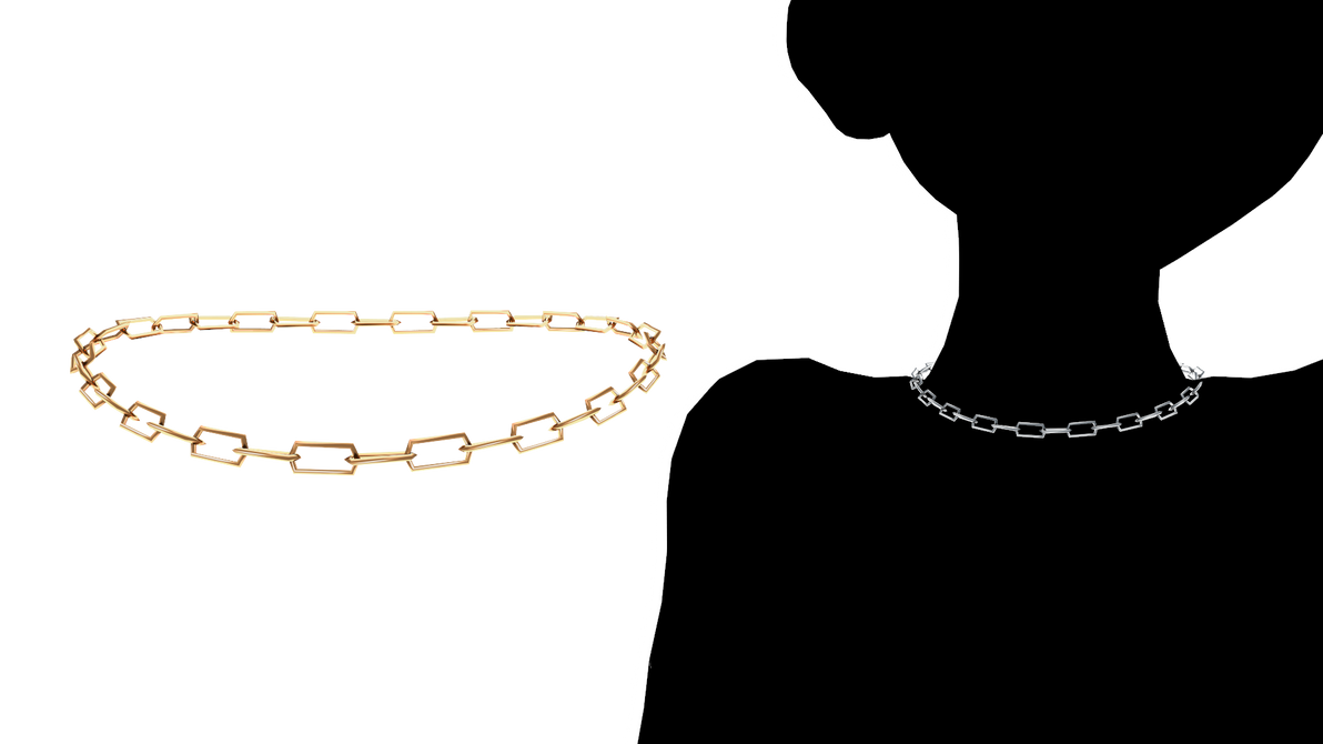 MMD - Sims 4 Chain Link Choker by fake-n-true on DeviantArt