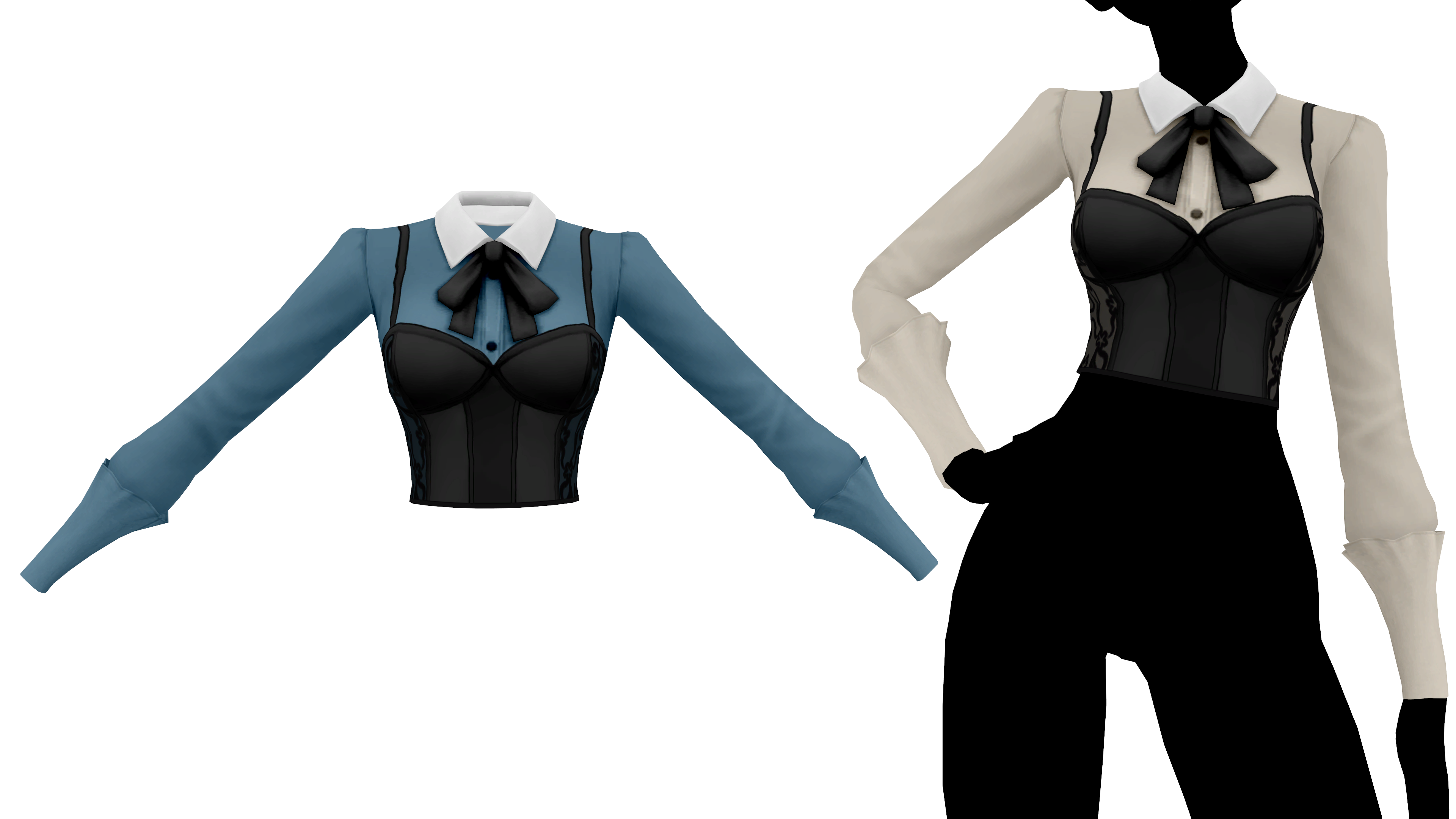 MMD - Sims 4 Salem Blouse by fake-n-true on DeviantArt