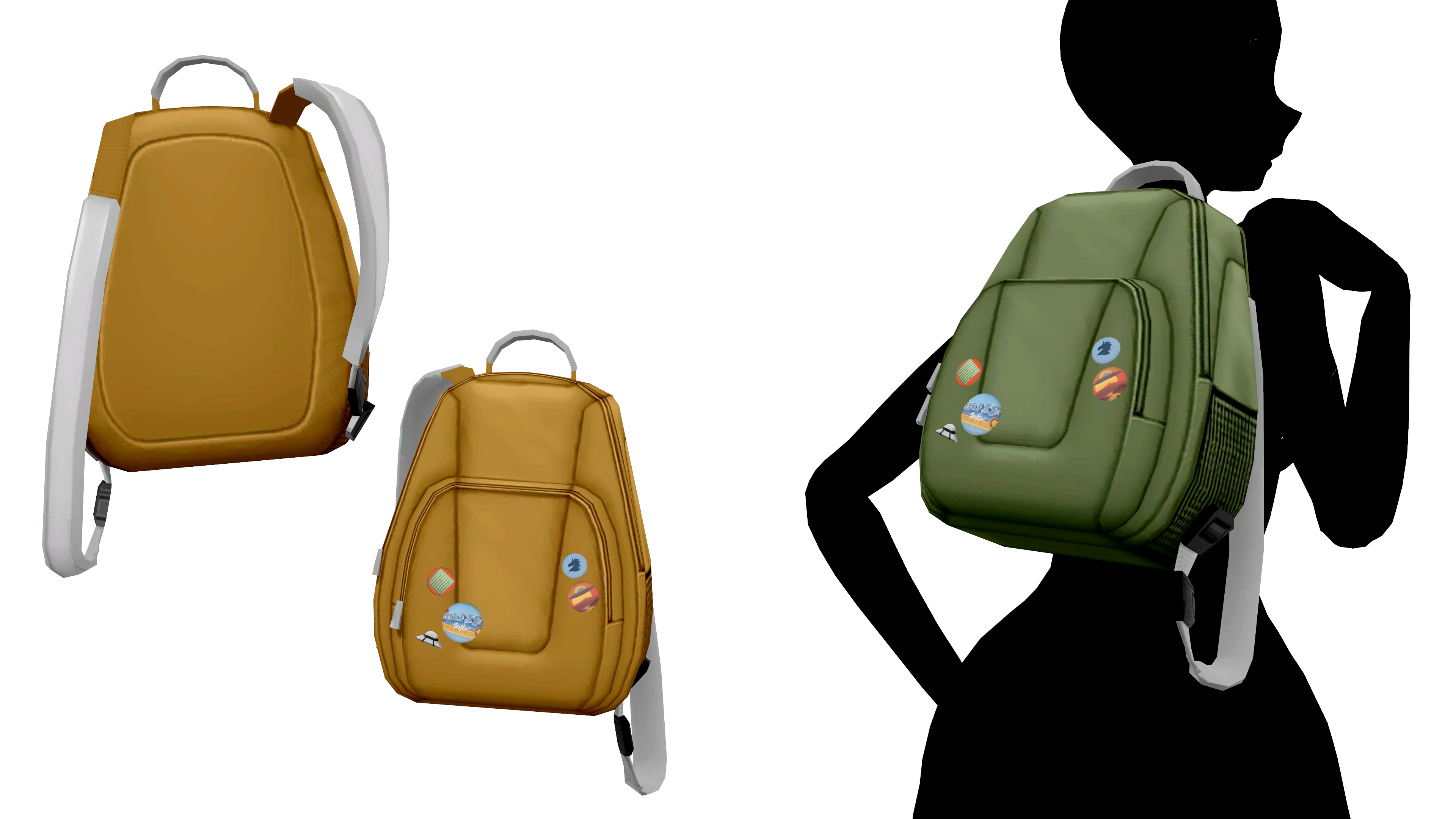 MMD - Sims 4 avery backpack by fake-n-true on DeviantArt