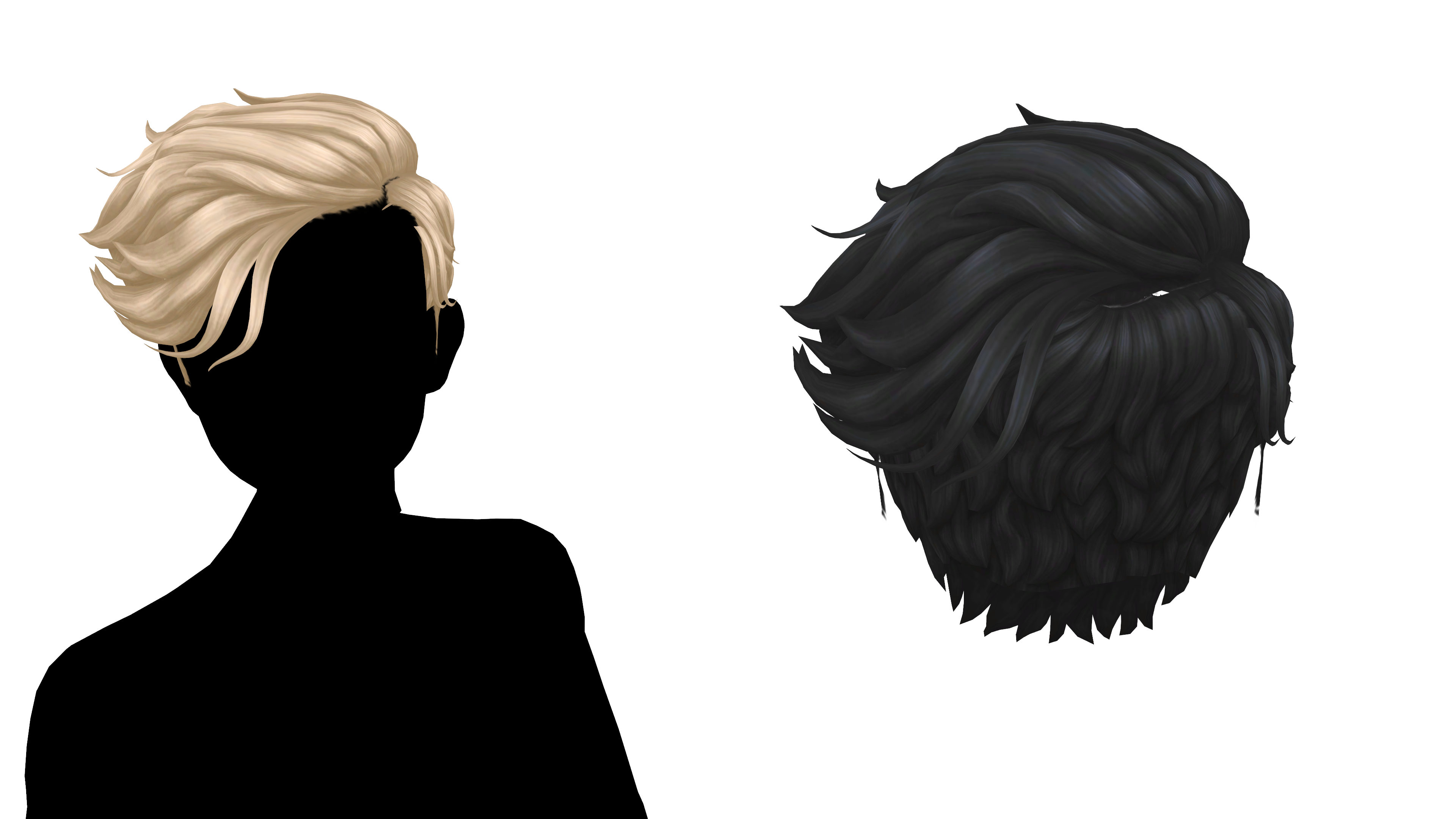 MMD - Sims 4 edward hair by fake-n-true on DeviantArt