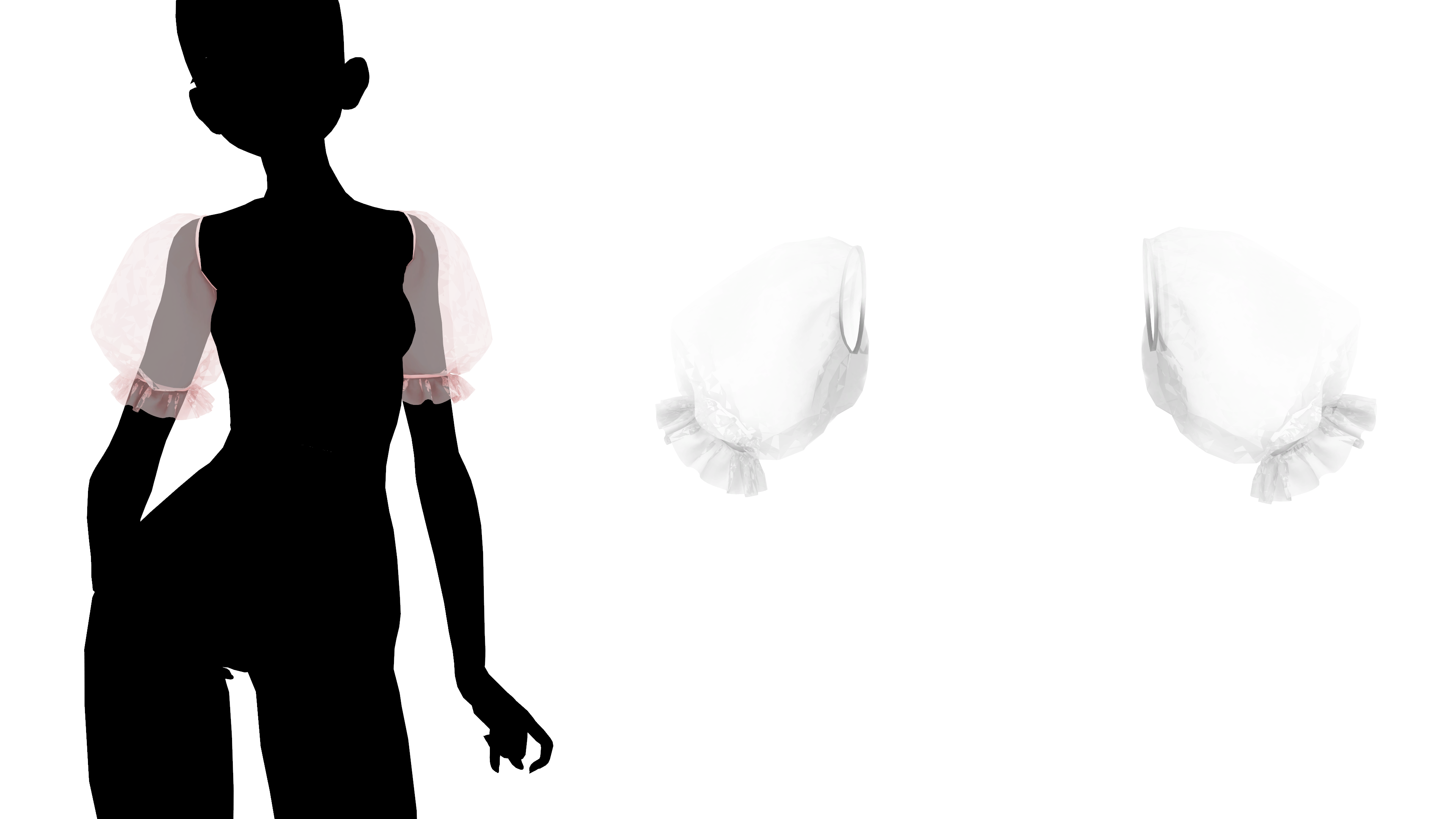 MMD - Sims 4 Short Puff Sleeves by fake-n-true on DeviantArt