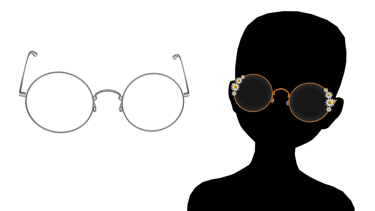 MMD - Sims 4 Circular Glasses by fake-n-true on DeviantArt