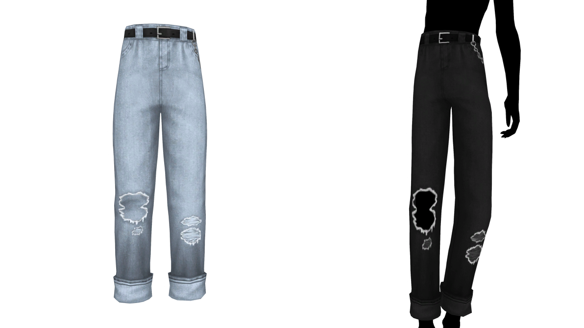 MMD - Sims 4 Bokuto Jeans by fake-n-true on DeviantArt
