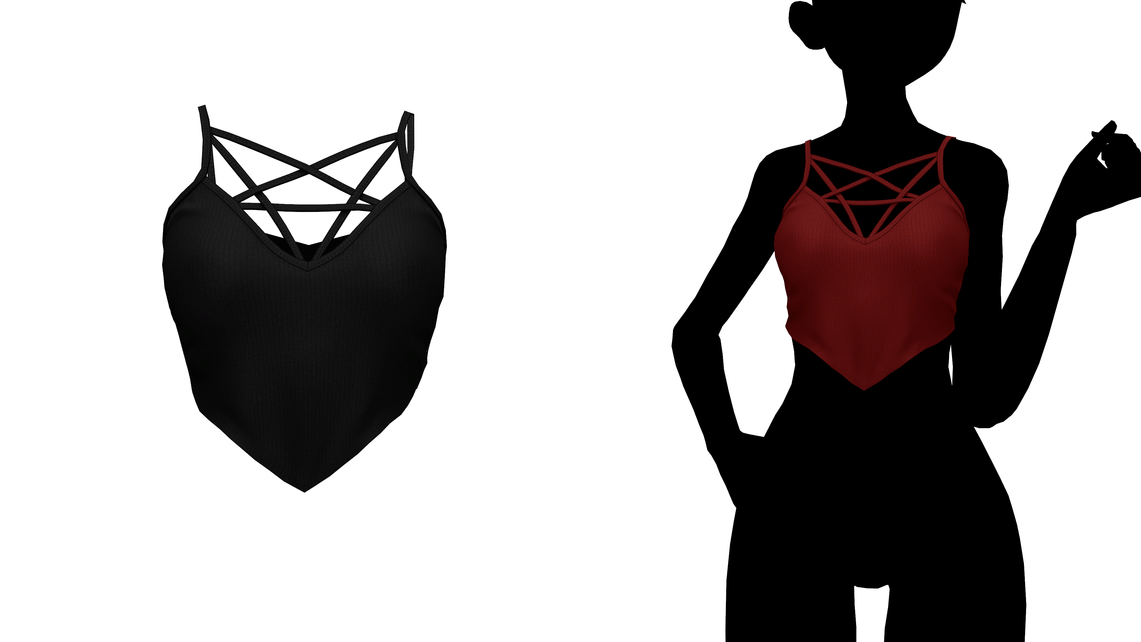 MMD - Sims 4 Penta Ribbed Vest by fake-n-true on DeviantArt