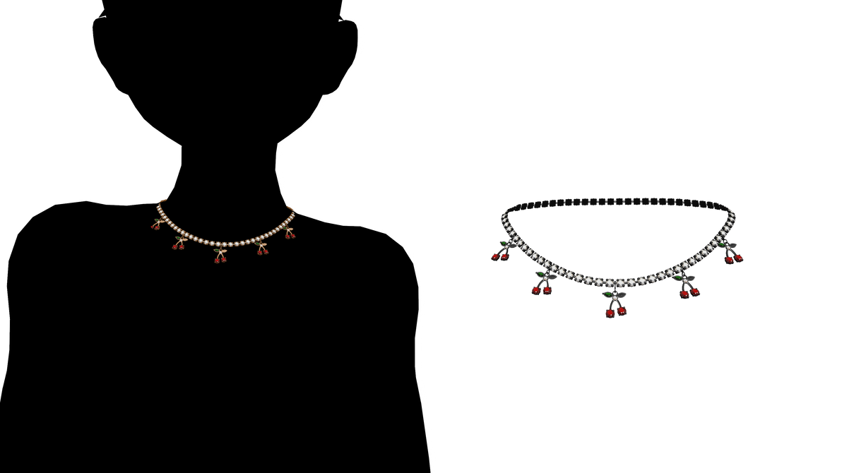 MMD - Sims 4 Cerise Necklace by fake-n-true on DeviantArt