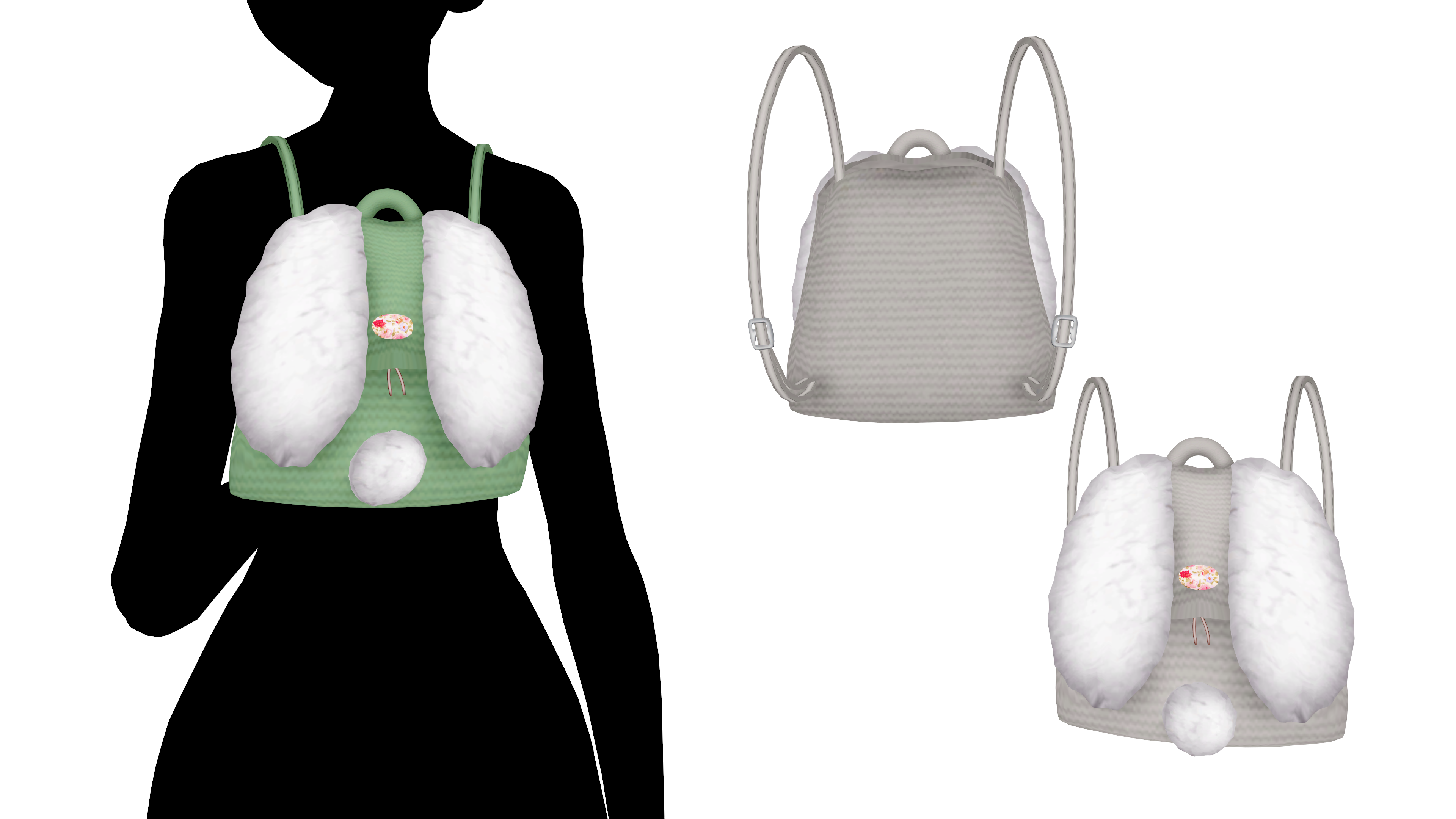 MMD - Sims 4 Bunny Backpack by fake-n-true on DeviantArt