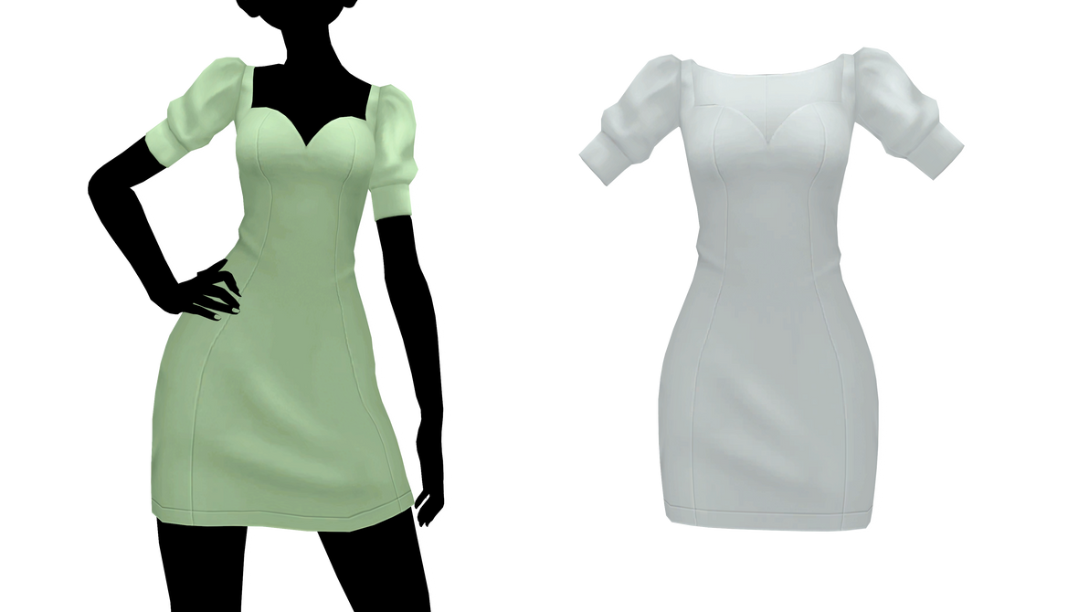 MMD - Sims 4 Genevieve Dress by fake-n-true on DeviantArt