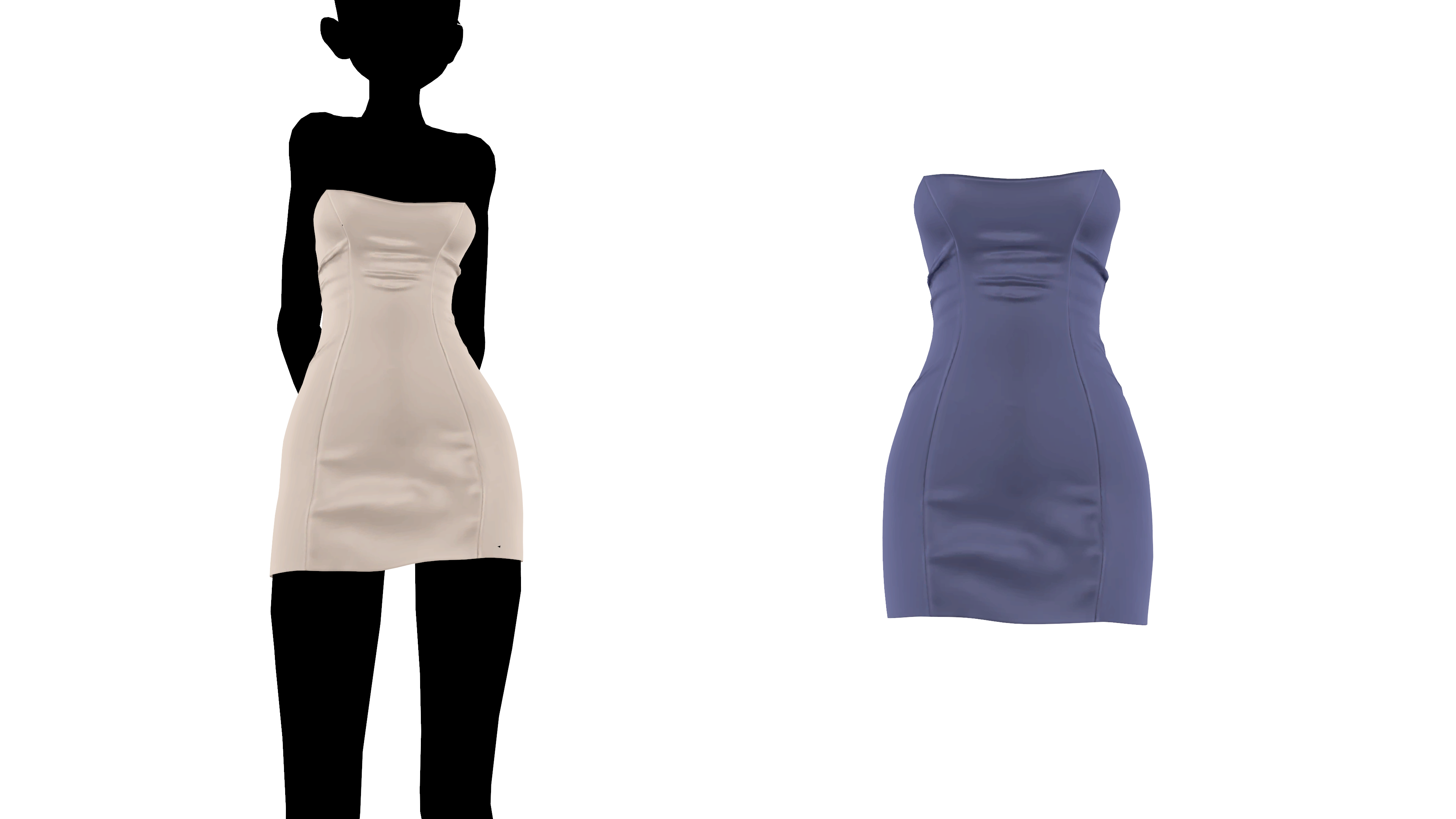 MMD - Sims 4 Mei Satin Dress by fake-n-true on DeviantArt